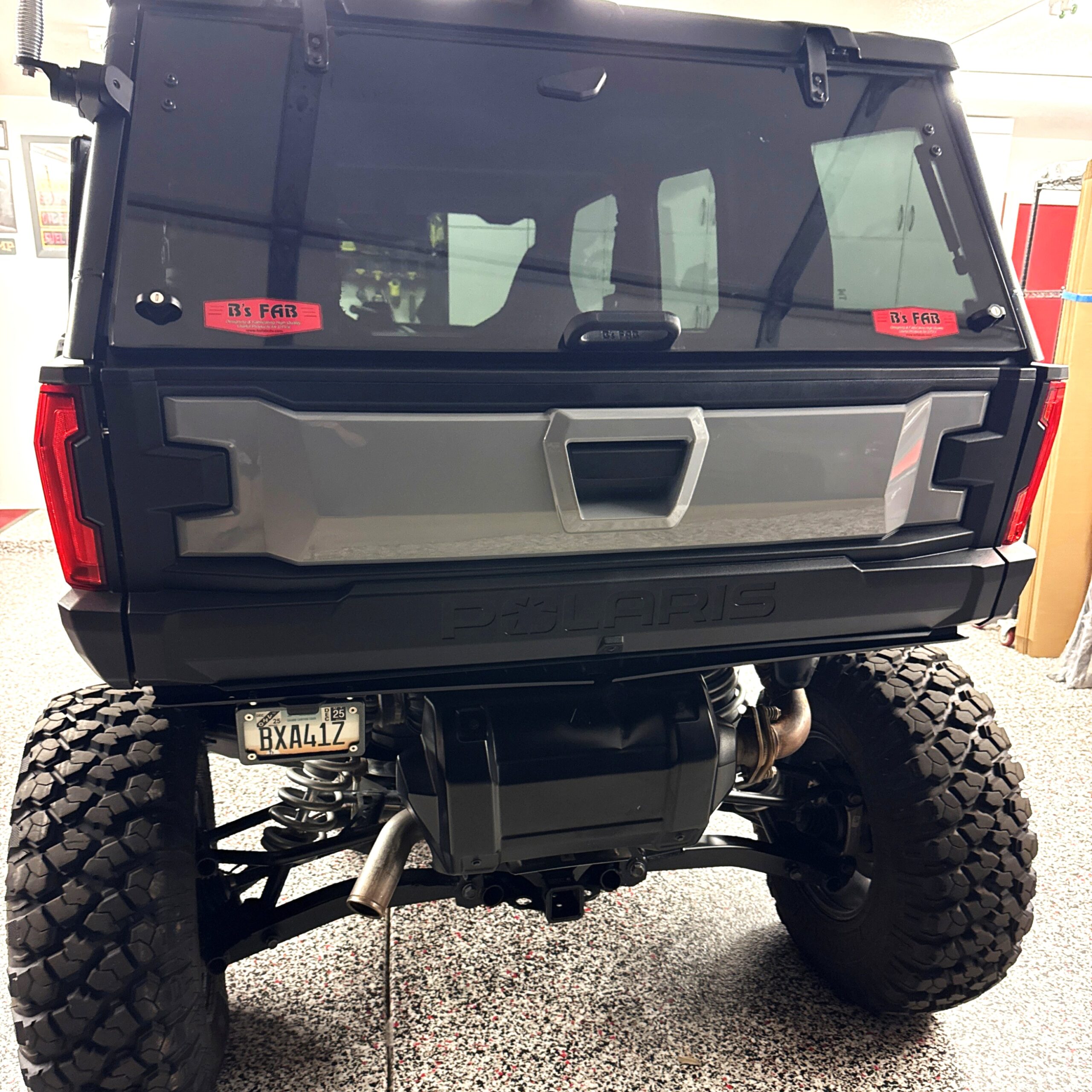 B's Fab Polaris Xpedition ADV Rear Window Handle - Jagged X Offroad