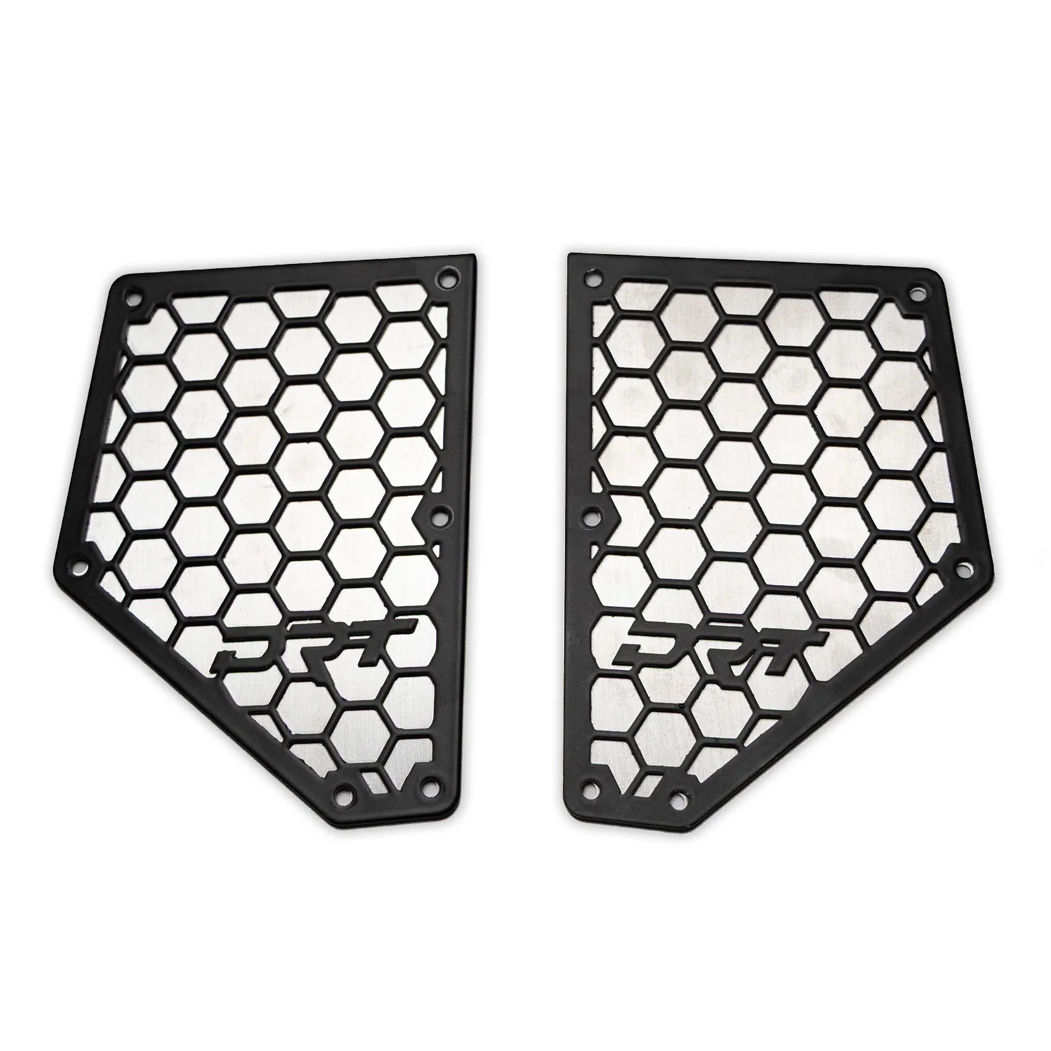 DRT Motorsports Polaris OEM Mirror Mesh Insert Set - Jagged X Offroad